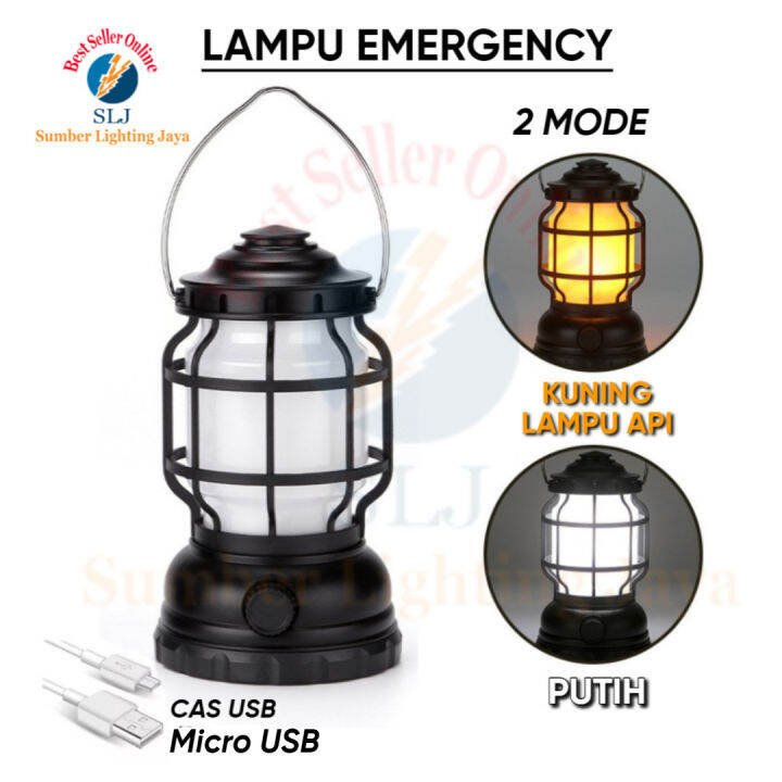 LAMPU EMERGENCY 2 MODE / LAMPU CAMPING CAS / LAMPU LED OUTDOOR | Lazada ...