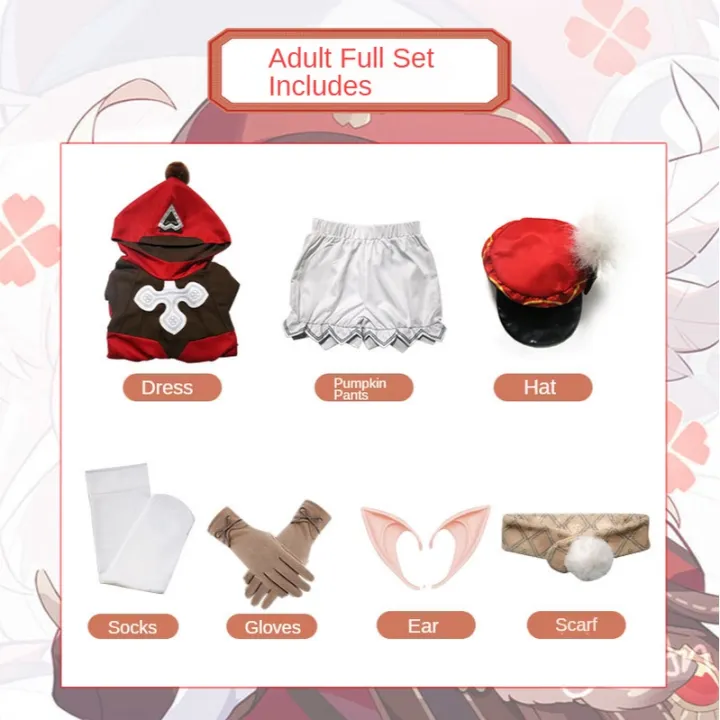 Game Genshin Impact Klee Keli Cosplay Adult Child Anime Party Cosplay ...