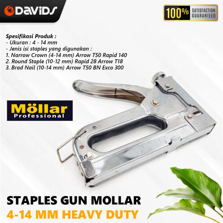 Steples Tembak Gun Tacker Staples Stapler Setaples Mollar 3in1 4-14 mm ...