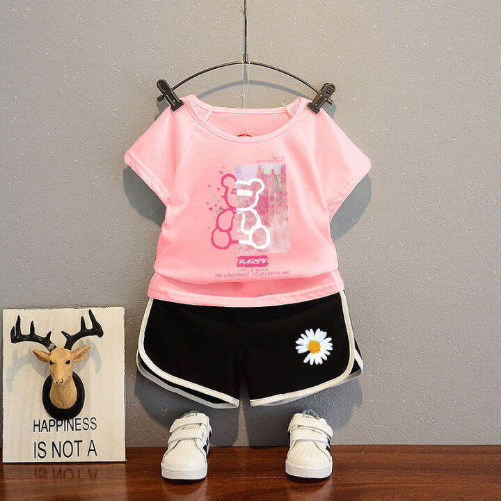 Mga Damit ng Sanggol na Babae 2022 Bagong Maikling Manggas na T-shirt ...