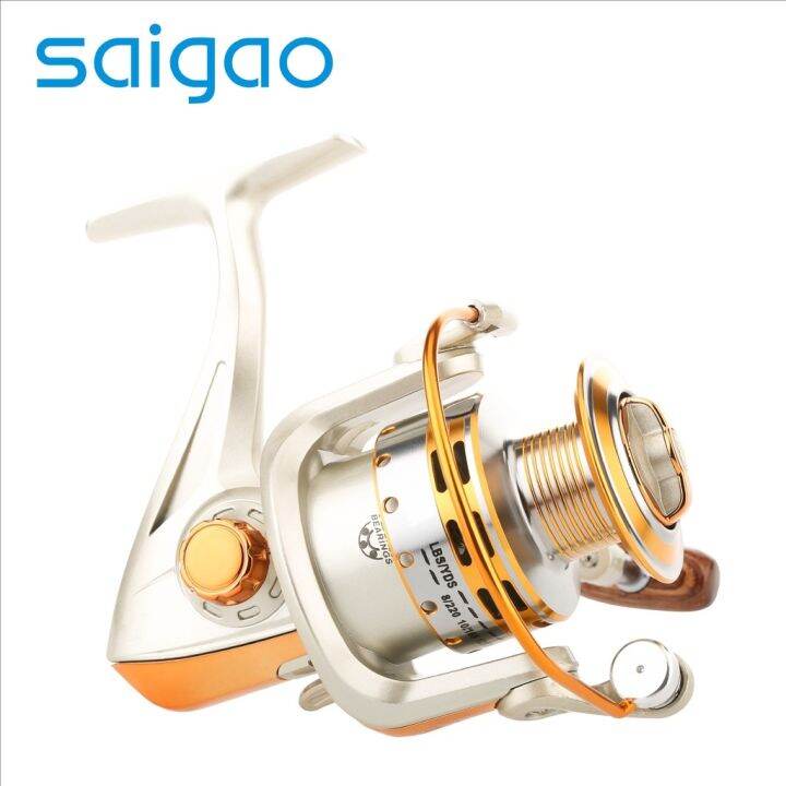 SAIGAO Spinning FishingZincGear MetallicFor Freshwater SaltwaterDrag 7 ...