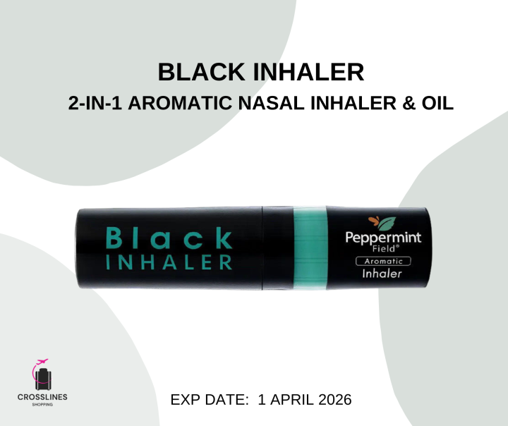 BLACK INHALER (PEPPERMINT FIELD) - Original from Thailand | Lazada PH