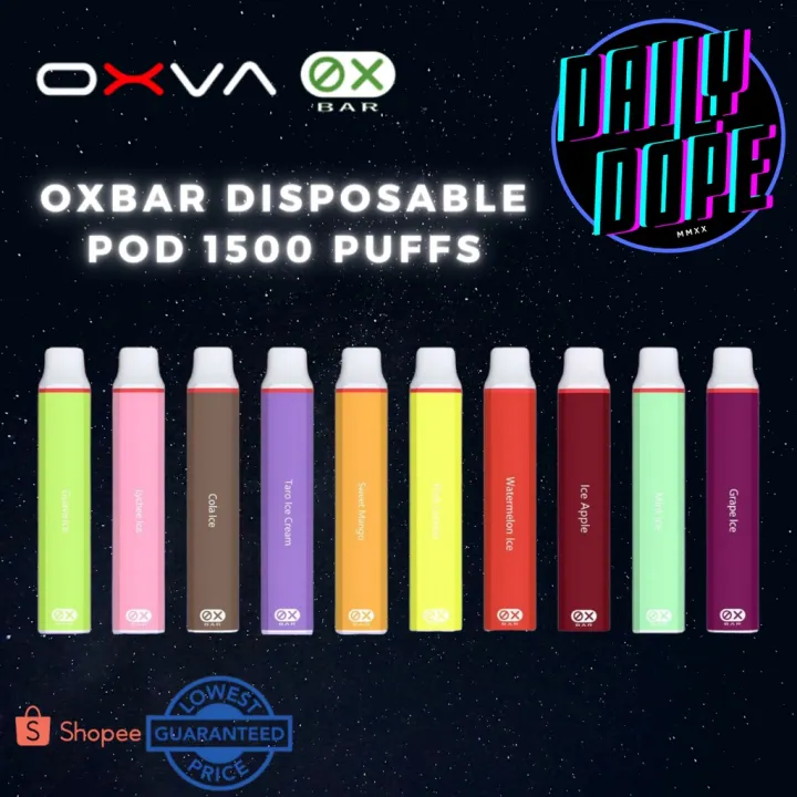 {Legit} OXBar Disposable Pod 1600 Puffs | Oxva Disposable Pod | Ox Bar ...