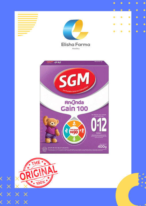 SGM Ananda Gain 100 (0-12bulan) 400gr - SGM Gain 100 Susu Formula Untuk ...