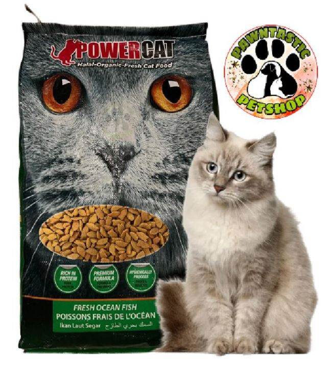 PowerCat Fresh Ocean Fish [1Sack=8Kg GREEN] | Lazada PH
