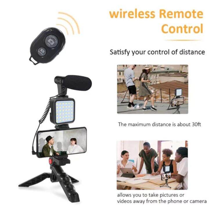 Professional Vlogging Video Shooting KITs With Mini Tripod Bluetooth ...