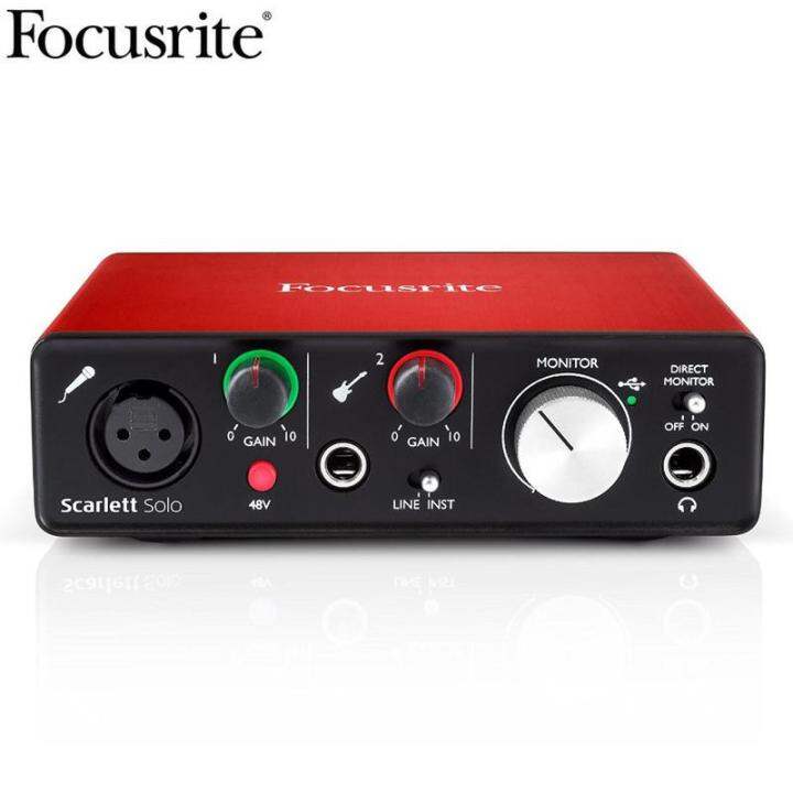 Focusrite Scarlett Solo (2nd gen) 2 input 2 output USB audio interface ...