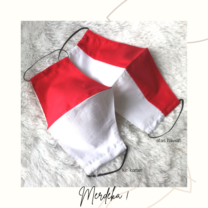 Merdeka Mask Masker Merah Putih 17 Agustus Kemerdekaan Indonesia ...