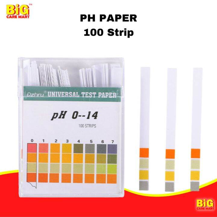 PH TEST STRIP UNIVERSAL TEST PAPER 100s - PH RANGE 1-14 | Lazada