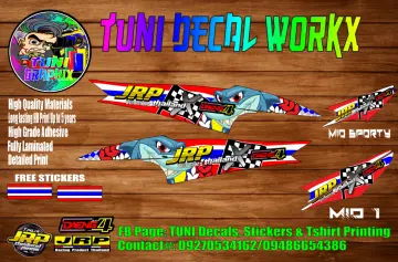 Yamaha Mio Amore Sticker Orange