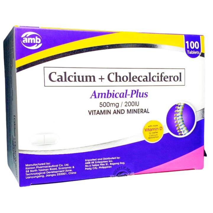Calcium tablets 100s CALCISAPH AMBICAL AMBICAL-PLUS (+D3) CALXATE gng01 ...
