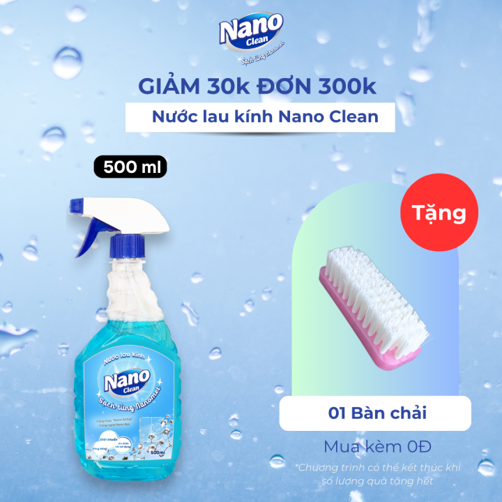 Nước Lau Kính Nano Clean Làm Sạch Trong Suốt Sáng Bóng Bề Mặt Kính ...