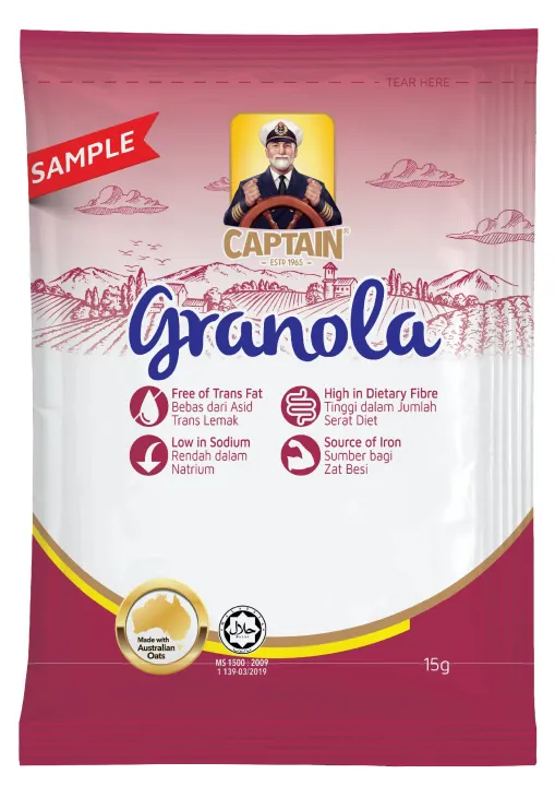 [FREE GIFT} CAPTAIN GRANOLA SACHET 15G | Lazada