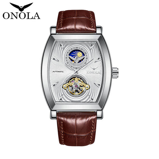 ONOLA แบรนด์แฟชั่นธุรกิจ,กันน้ำ,หรูหรา,นาฬิกาสำหรับผู้ชายอัตโนมัติ ...
