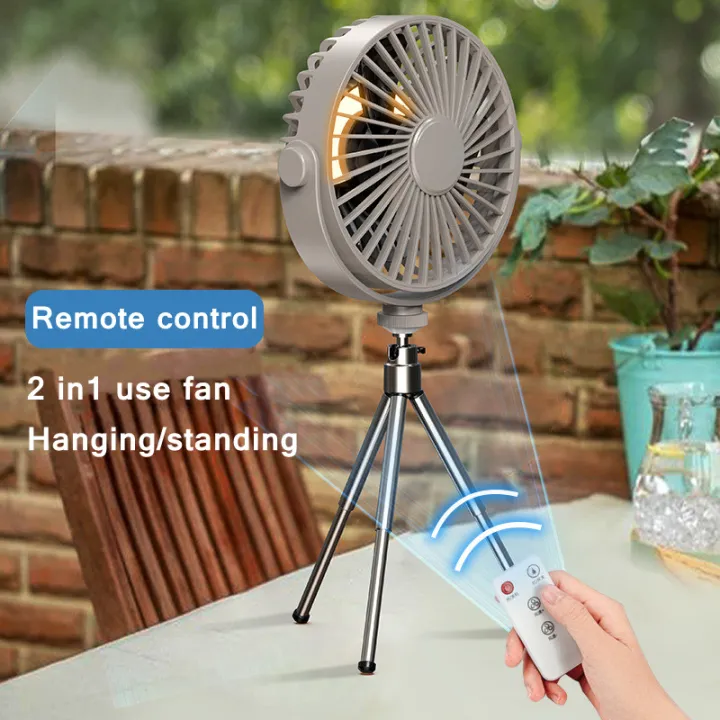 Remote Control Floor Table Air Cooler Mini Portable Ceiling Fan 360 ...