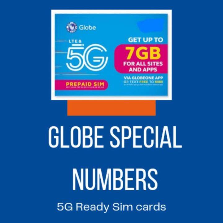 Globe prepaid sim cards special numbers | Lazada PH