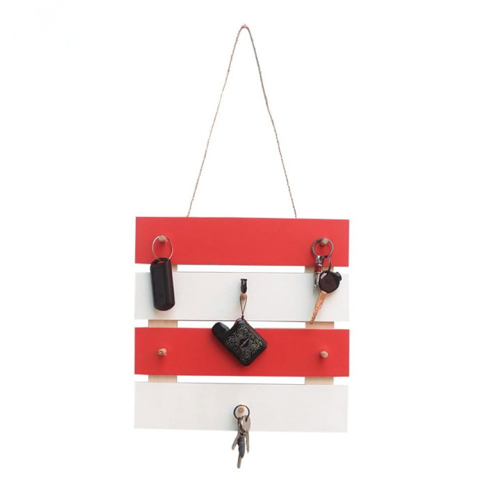 Rak Tempat Gantungan Kunci Minimalis Serbaguna Key Holder Kapstok Kayu ...