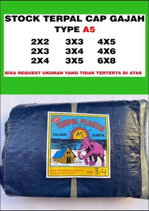 TERPAL PLASTIK A5 UK 4X6 | Lazada Indonesia