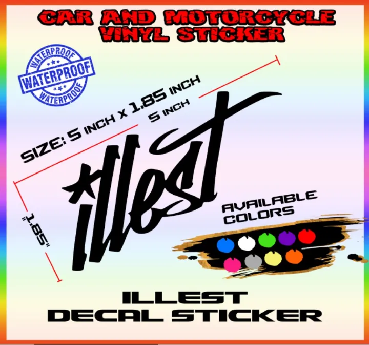 ILLEST STICKER DECALS | Lazada PH