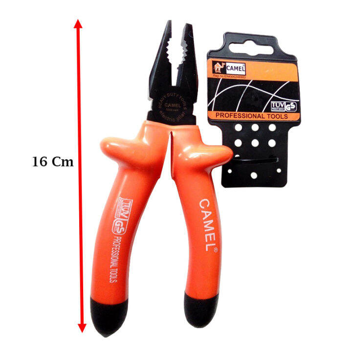 Tang Listrik Kombinasi Camel 6" Inch 1000 Volt Hitam / Tang Potong ...