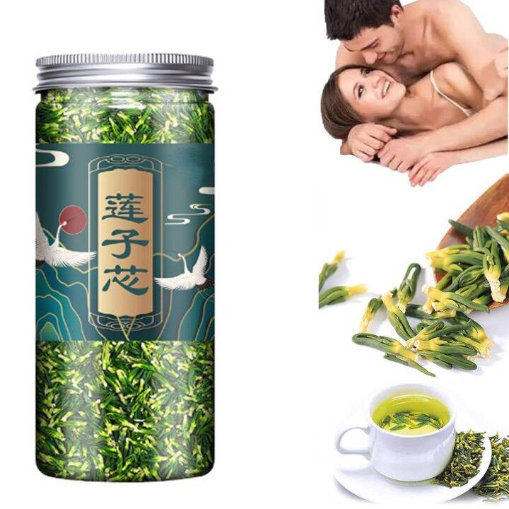 Lotus Core Tea for Men, Premium Lotus Core Tea, Lian Zi Xin Tea, Dried ...