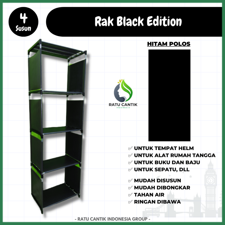 Rak Helm Lemari Helm Tempat Helem Rak" Helm Lemari Serbaguna - Black ...