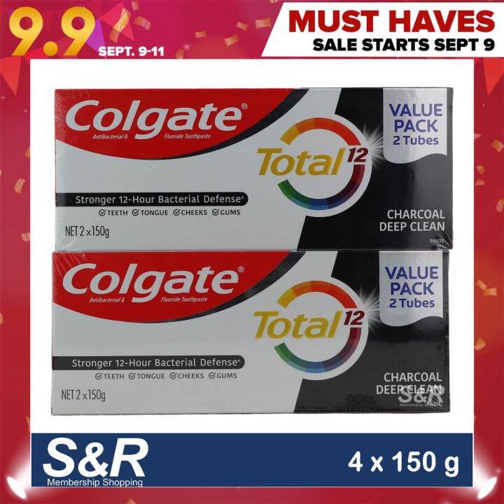 Colgate Total Charcoal Deep Clean Toothpaste (150g x 4pcs) | Lazada PH