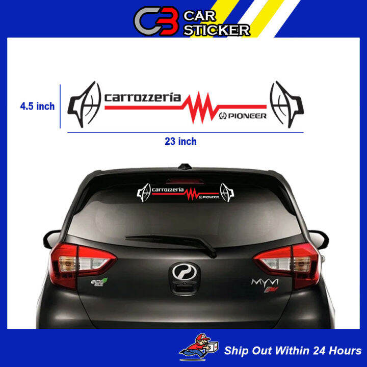 pioneer carrozzeria car windscreen sticker / cs757 | Lazada