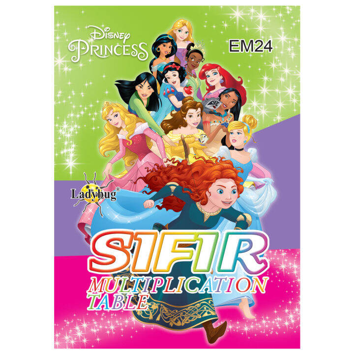 Disney Princess Multiplication Table Sifir EM24 | Lazada