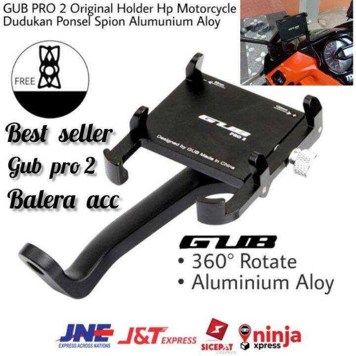 GUB Pro 2 HOLDER HP PHONE GPS Motor FAZZIO VARIO 160 Adv 160 VARIO ADV AEROX XMAX SCOOPY GENIO ...