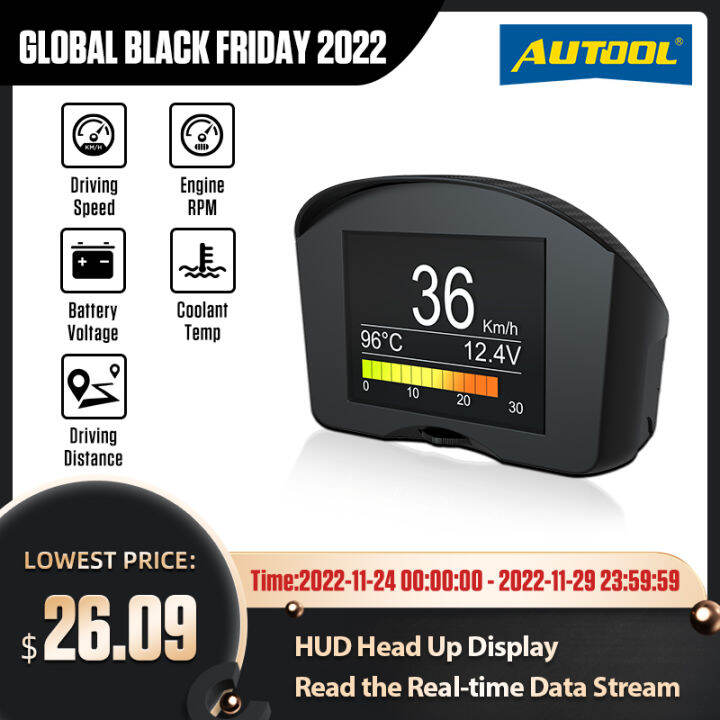 AUTOOL X50 Plus OBD2 On-board Computer Car OBD2 Head-up Display HUD OBD ...