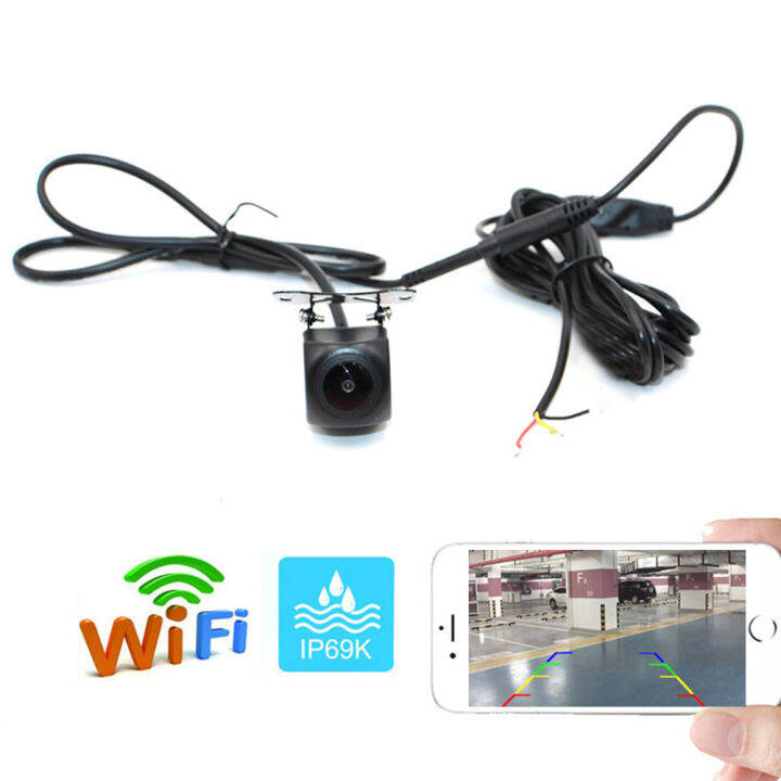 Car Wireless Rear View Camera 720P HD Night Vision Wifi Reverse Backup ...