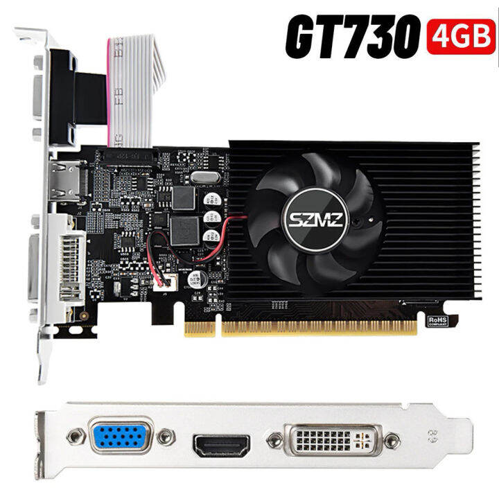 GT730 4GB DDR3 128Bit Graphics Card Computer Gaming Video Cards PCI-E2 ...