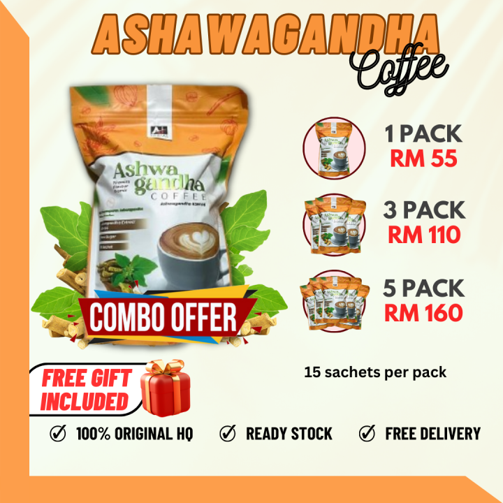 Kopi Ashwagandha Coffee Tiramisu Flavor Premix | 100% Orignal HQ AI Global | Lazada