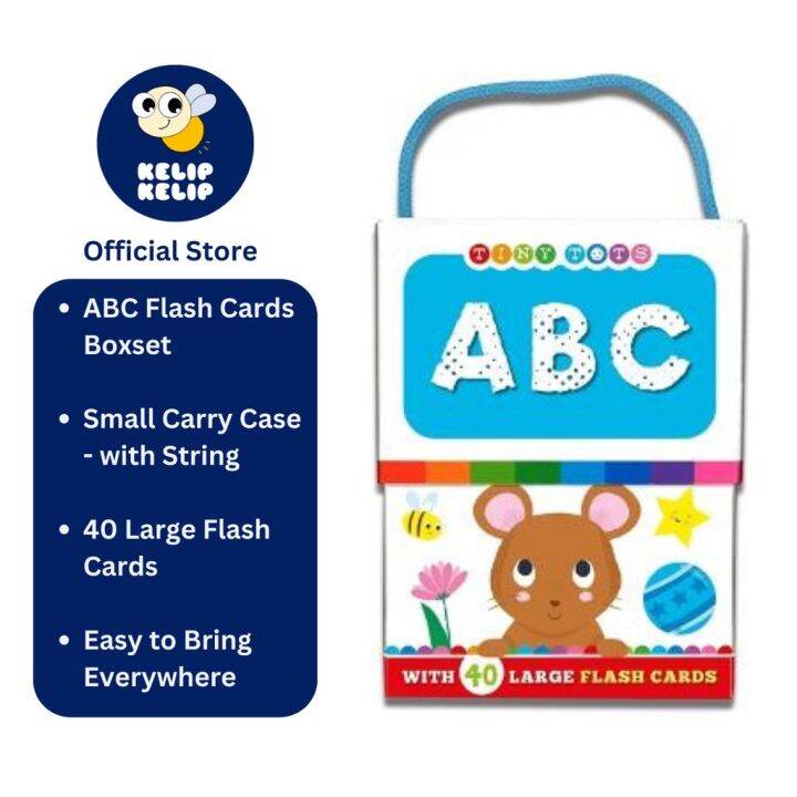Tiny Tots ABC Flashcards Case To Learn the Alphabet For Toddlers & Kids ...