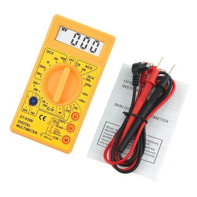 DT830B LCD Digital Multimeter AC/DC 750/1000V Voltage Tester Voltmeter ...