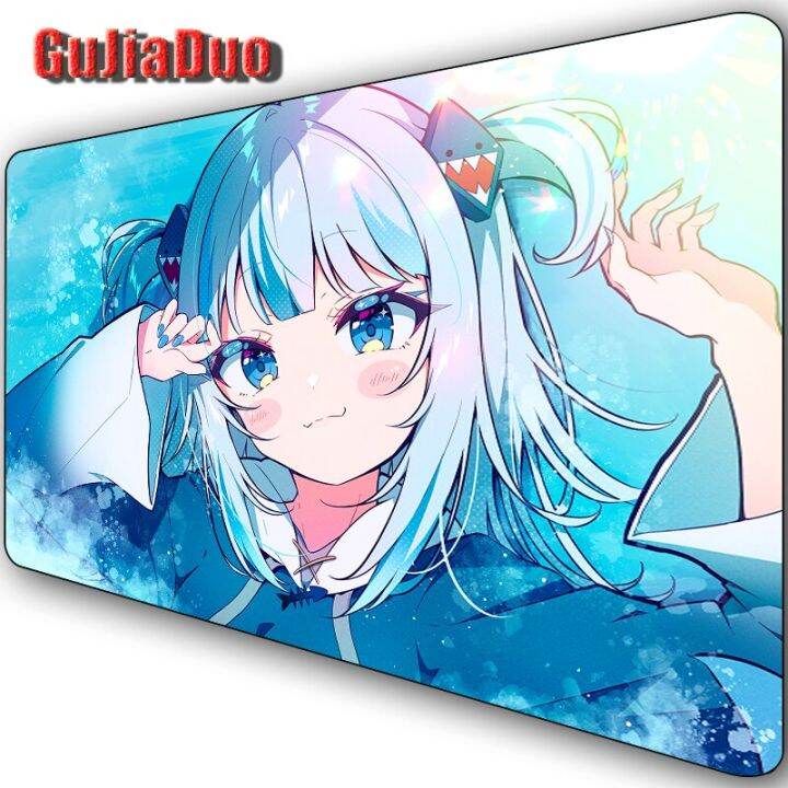 Gawr Gura 40x80 Extra Large Cartoon Mouse Pad Laptop Desk Mat Gaming ...