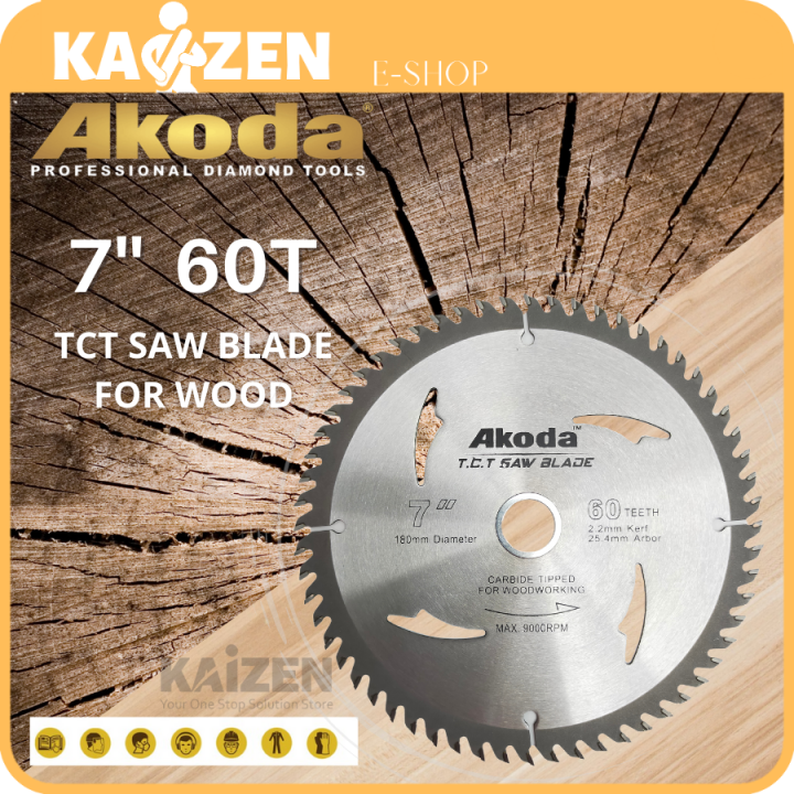 AKODA 7" 60T TCT Wood Saw Blade | Lazada