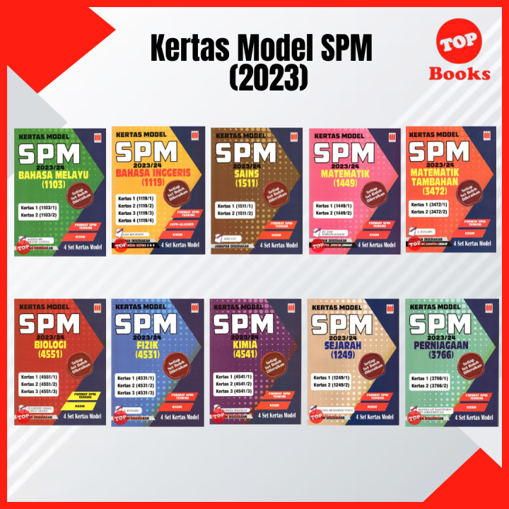 [topbooks Vision] Buku Latihan Kertas Model Spm Kssm 2023 Lazada
