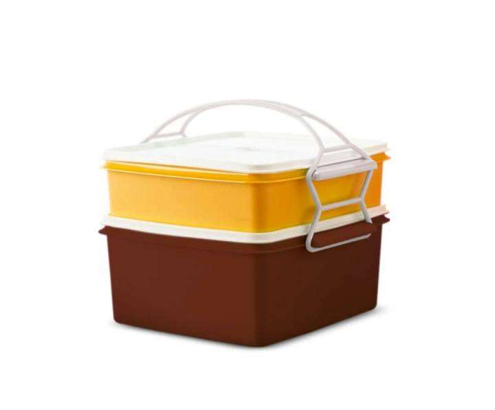 Tupperware Jumbo Goody Box 4 L Chocolate / 2 L Sunkissed | Lazada PH