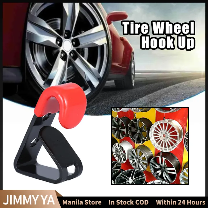 Metal Tire Wheel Hub Hook Wheel Shop Display Stand Wall Mounted Racing ...