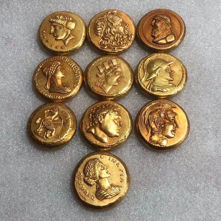 Ancient Roman Gold Coins Handmade Numismatic Collection Foreign ...