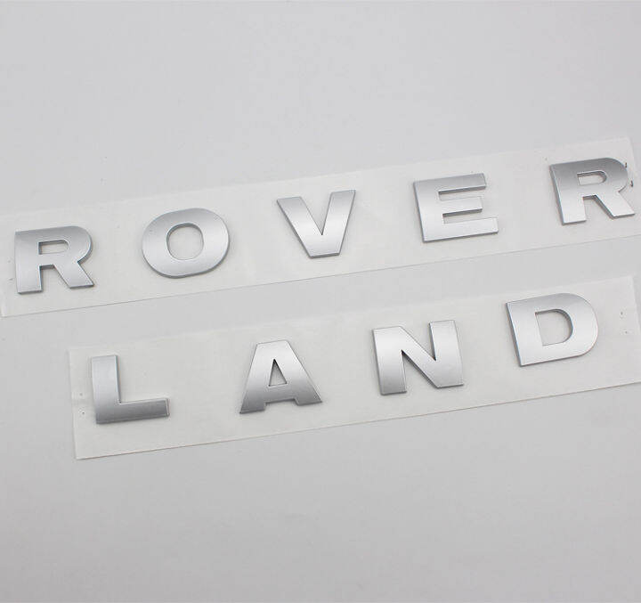 Car front hood logo for LAND ROVER Bonnet emblem Letter sticker Rear ...