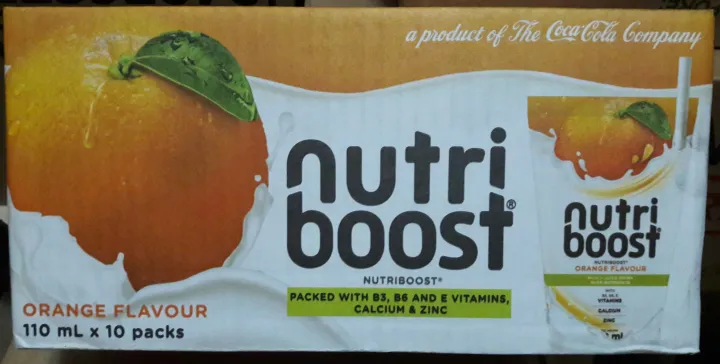 Nutriboost Juice Orange Flavour (110ml x 10 packs) | Lazada PH