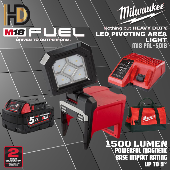 Milwaukee M18 PAL Pivoting Area Light 1500 LUMEN | Lazada