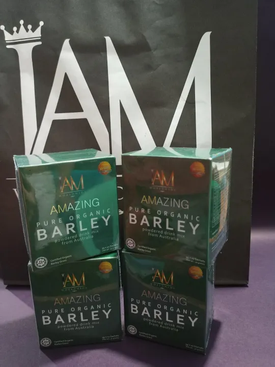 4 Boxes - Pure Organic Barley - I am Worldwide Certified Organic ...