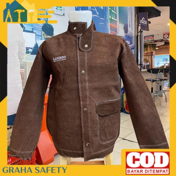 Jaket las / Jaket Welding / Jacket Las Merk Lasindo / Jaket las Safety ...