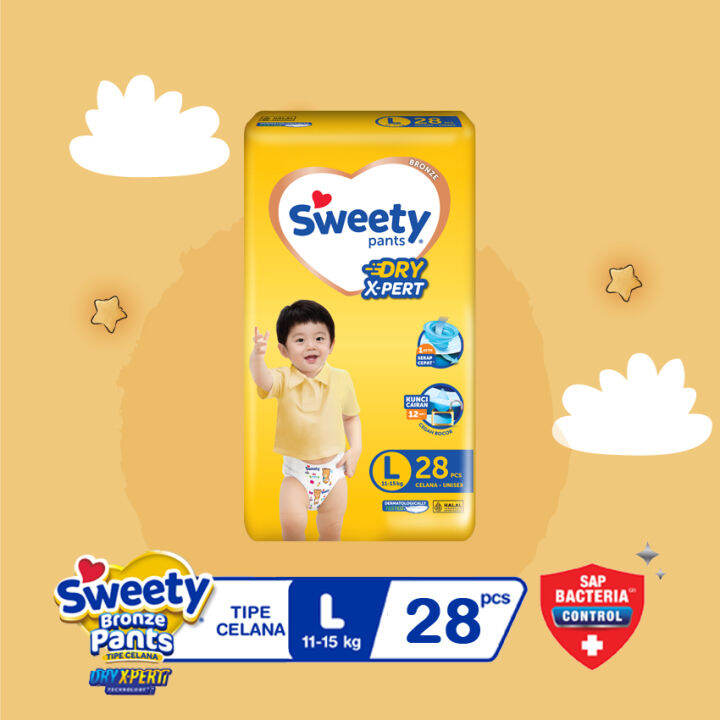 Sweety Bronze Dry X-Pert L28 - Sweety Bronze Popok Celana L28 | Lazada ...