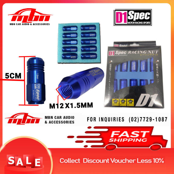 Wheel Lug Nut D1 SPEC RACING LUG NUTS 1.5MM BLUE (20PCS.) | Lazada PH Wheel Lug Nut D1 SPEC RACING LUG NUTS 1.5MM BLUE (20PCS.) | Lazada PH