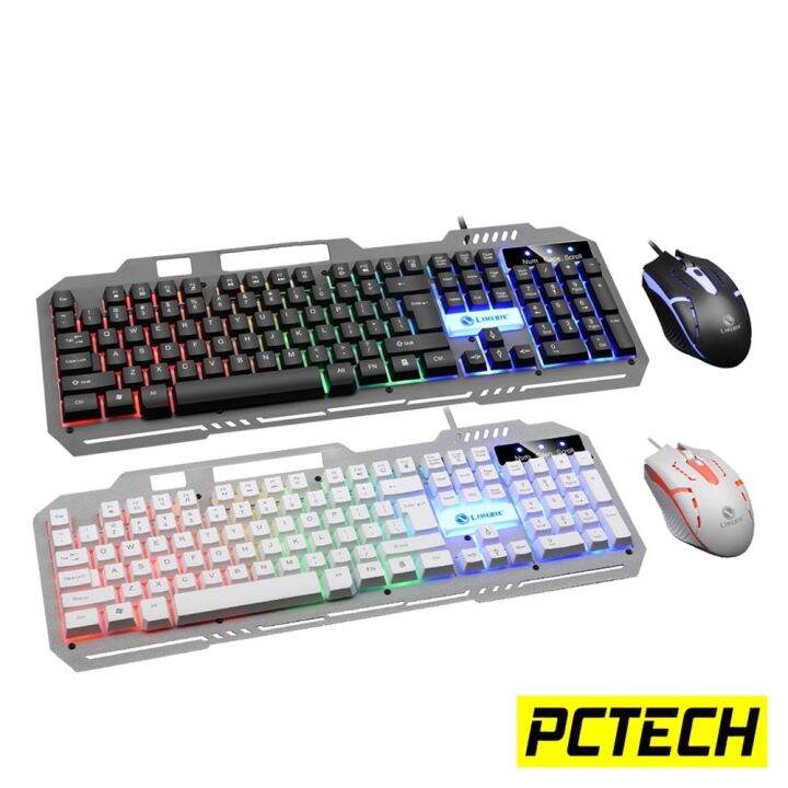 T25 Gaming Keyboard And Mouse Set Colorful Led Backlight Ergonomic ...